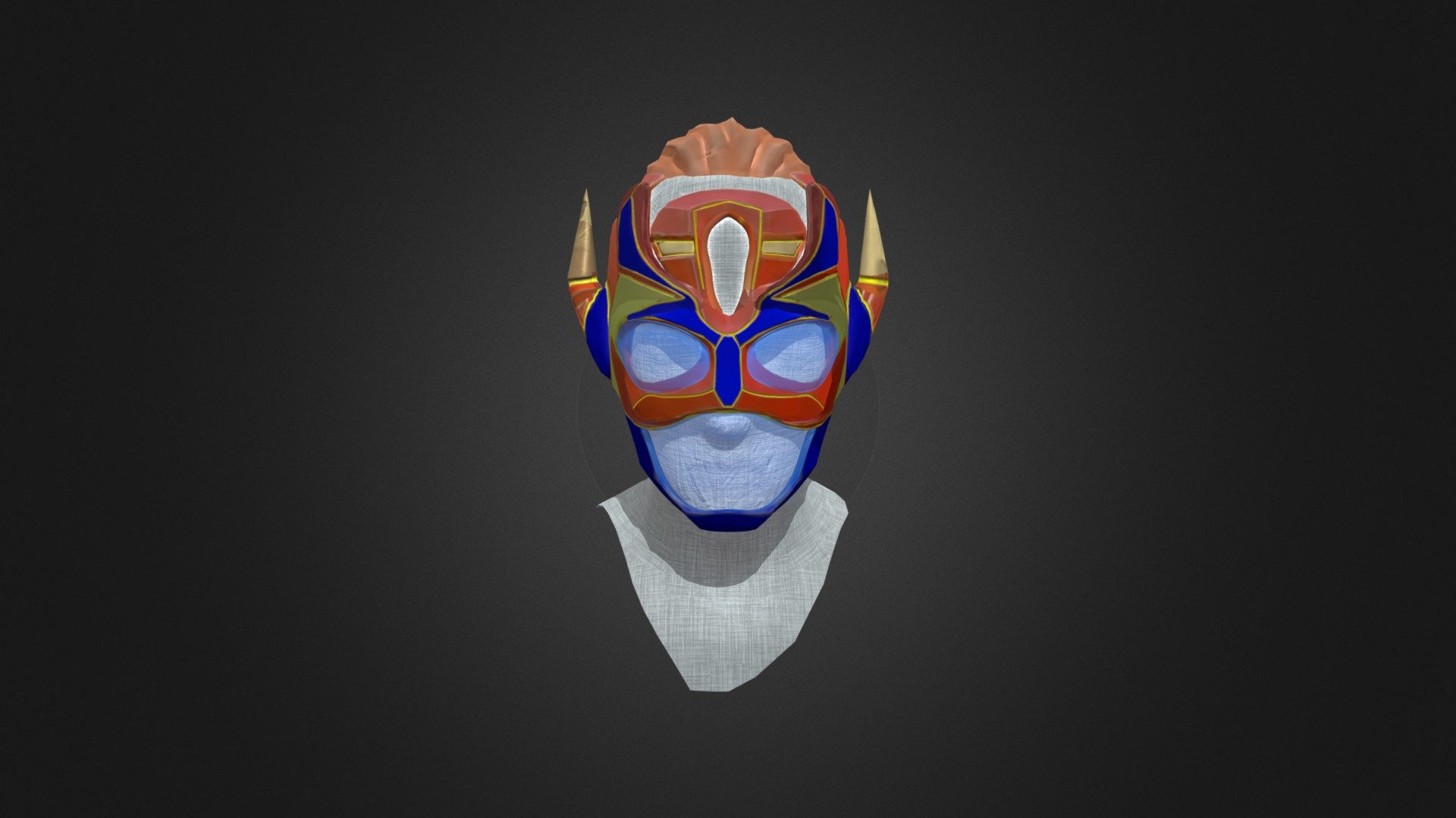 Super Hero Mask Low Poly cartoon - 3D model by Palladio75 [545299c ...