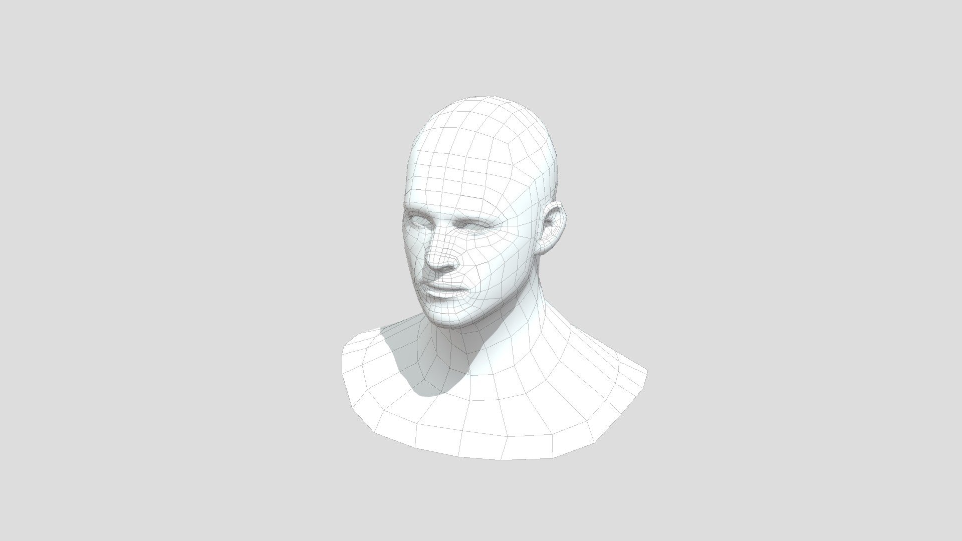 man head retopo - 3D model by Inveel (@adnanzaenal23) [5456262] - Sketchfab