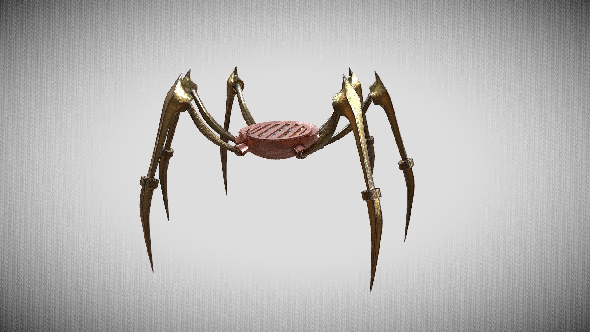 Steampunk Spider Enemy - 3D model by z.bille [545648c] - Sketchfab