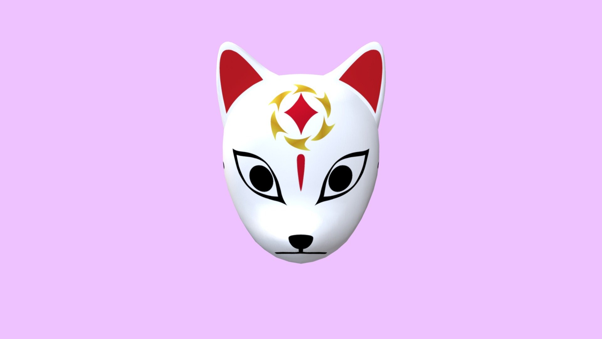 Fox Mask C3 （狐面） - Buy Royalty Free 3D model by Art Force (@art-force ...