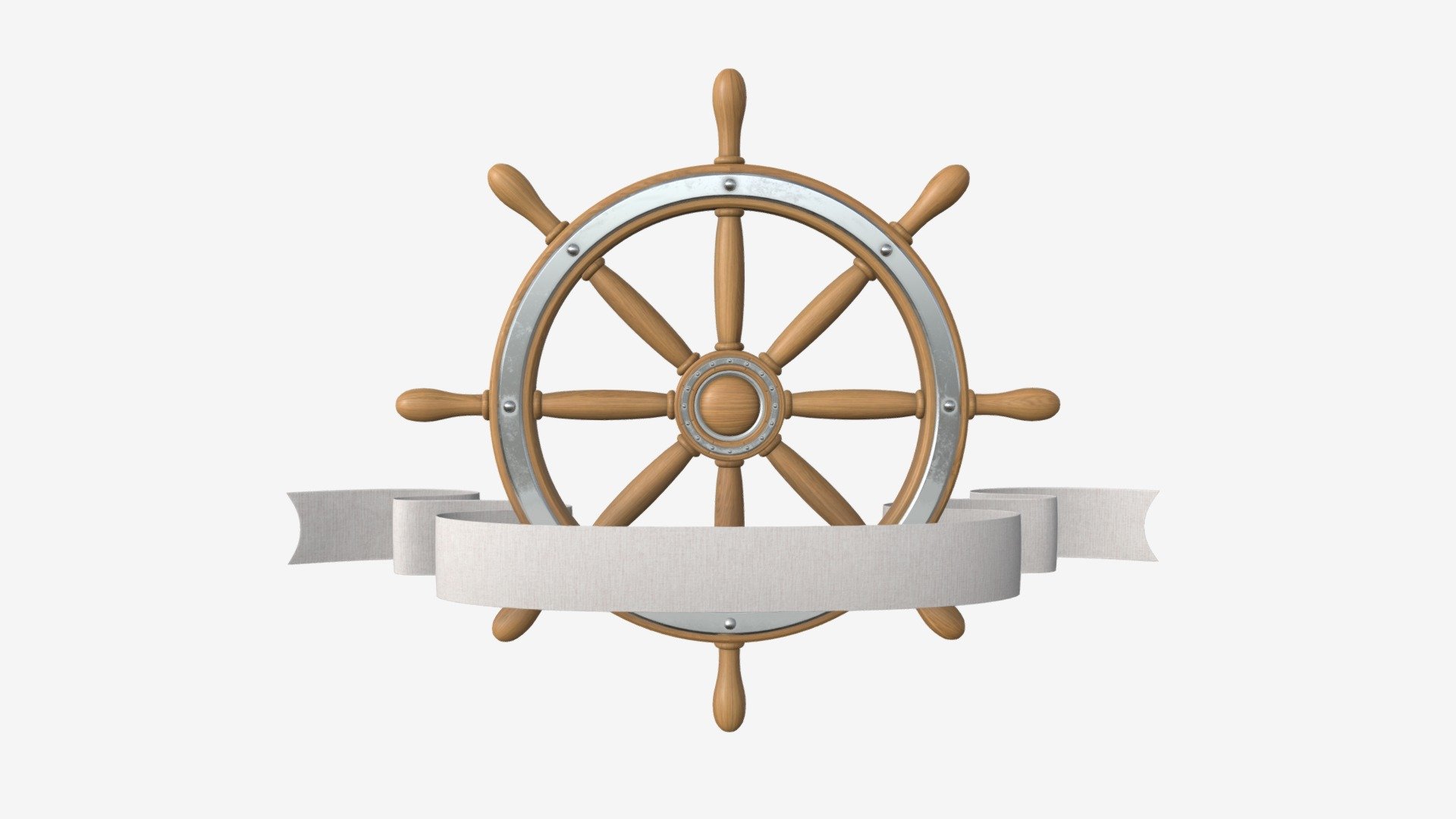 Steering wheel with banner 02 - Buy Royalty Free 3D model by HQ3DMOD ...