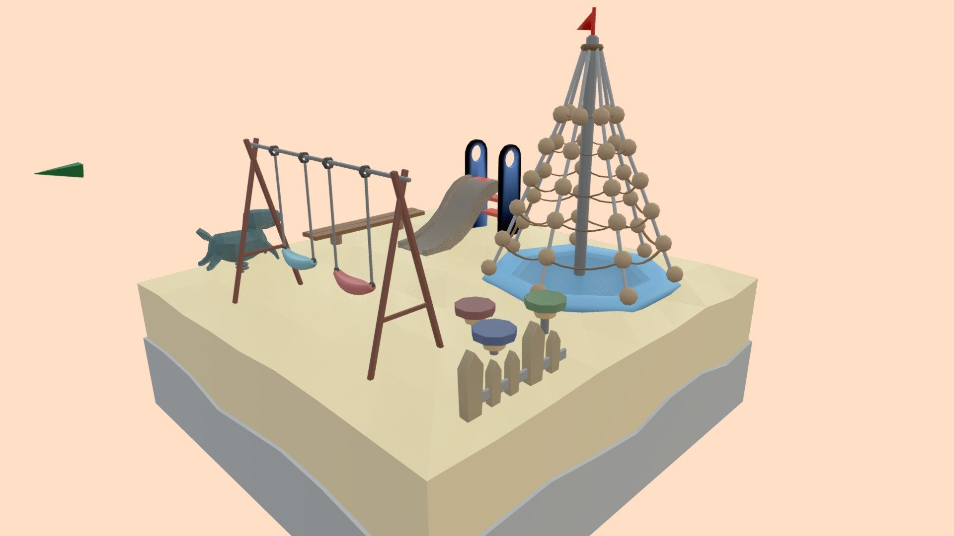 LOWPOLY ISLAND SAND PARK STYLIZED - Download Free 3D model by Nasu.173 ...