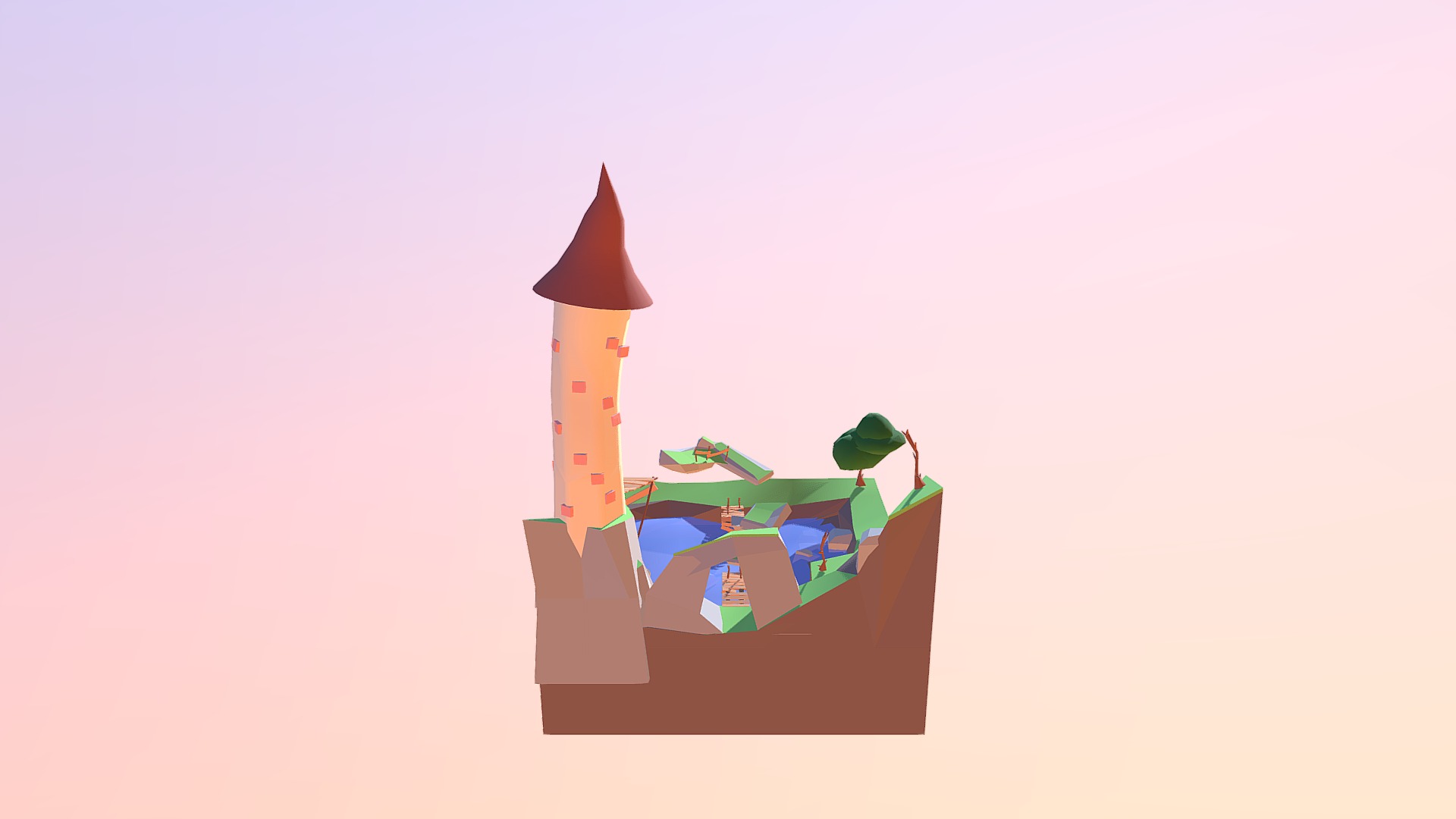Tower Level Design - 3D model by WaterlotAntoine [545a8eb] - Sketchfab