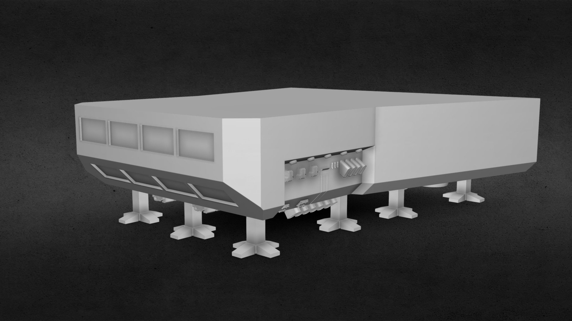 Spaceship - Download Free 3D model by hitheredearjohn [545cac5] - Sketchfab
