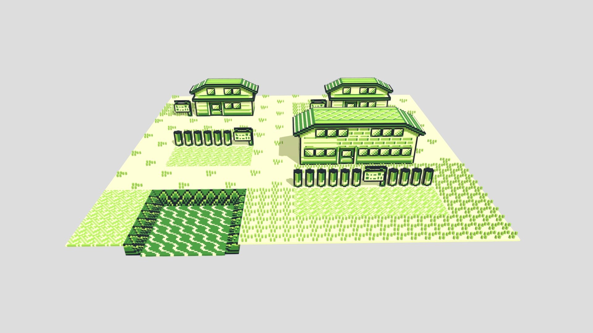Pallet Town 3D model - Download Free 3D model by Mikito11 [5465f19 ...