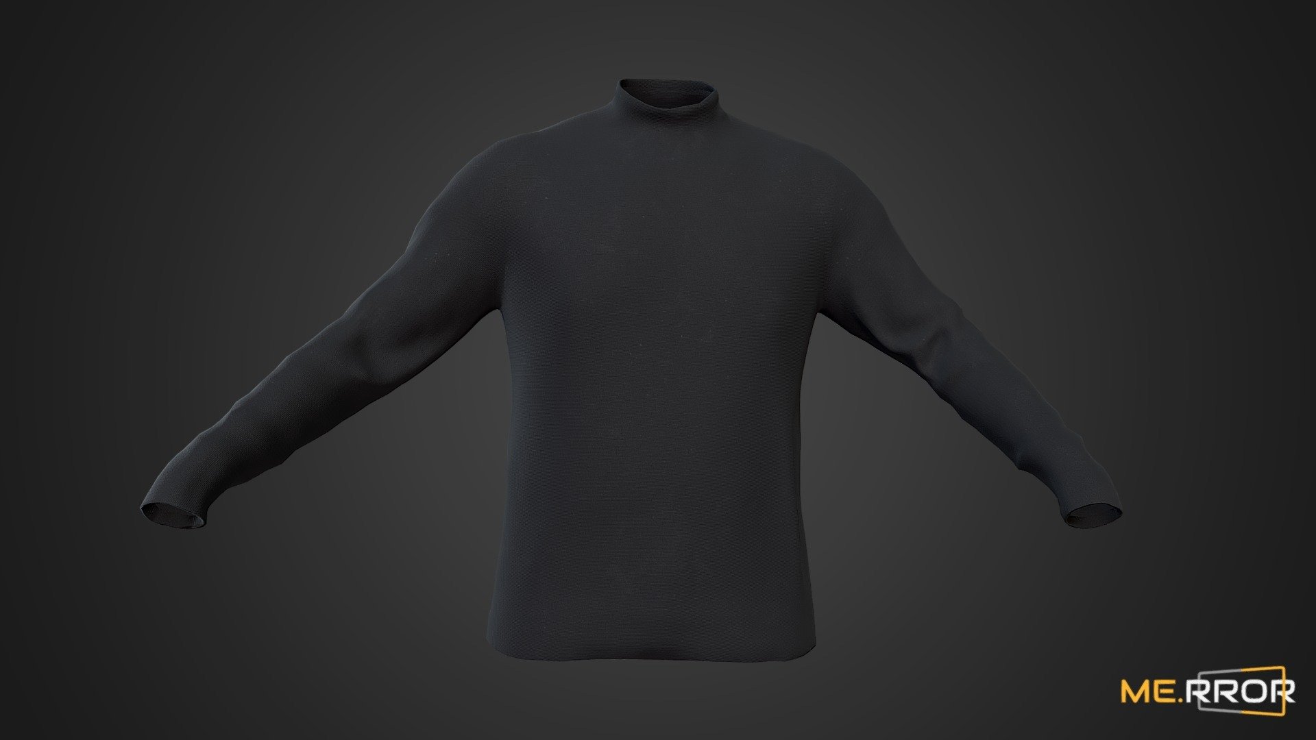 [Game-Ready] Black Turtleneck - Buy Royalty Free 3D model by ME.RROR ...