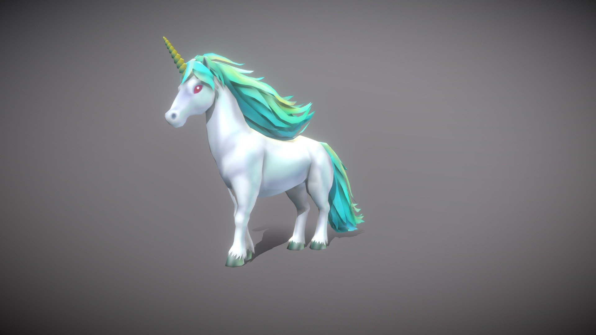 Lowpoly Stylized Unicorn Rigged and Animated - Buy Royalty Free 3D ...