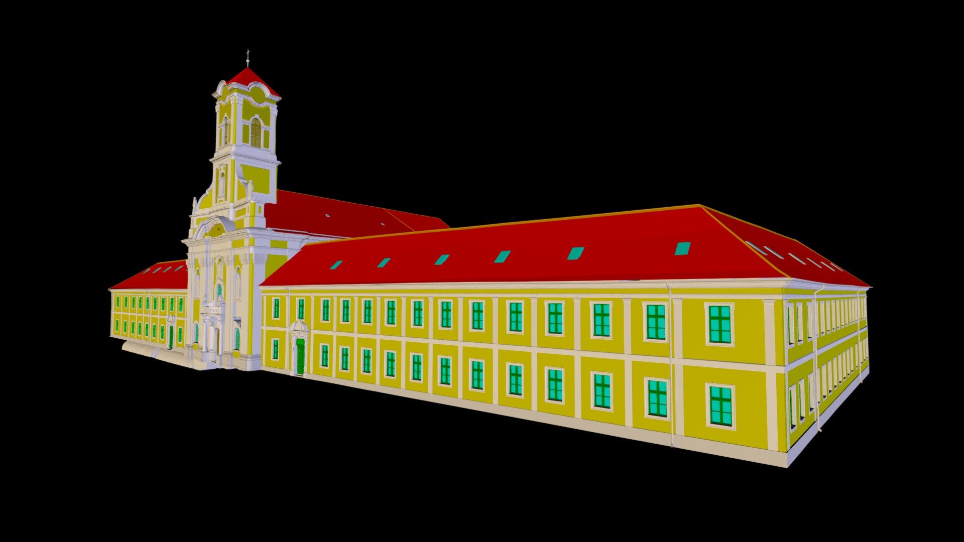 School Building - 3D model by OCUPLAN ® (@LaserVision) [54685e5 ...