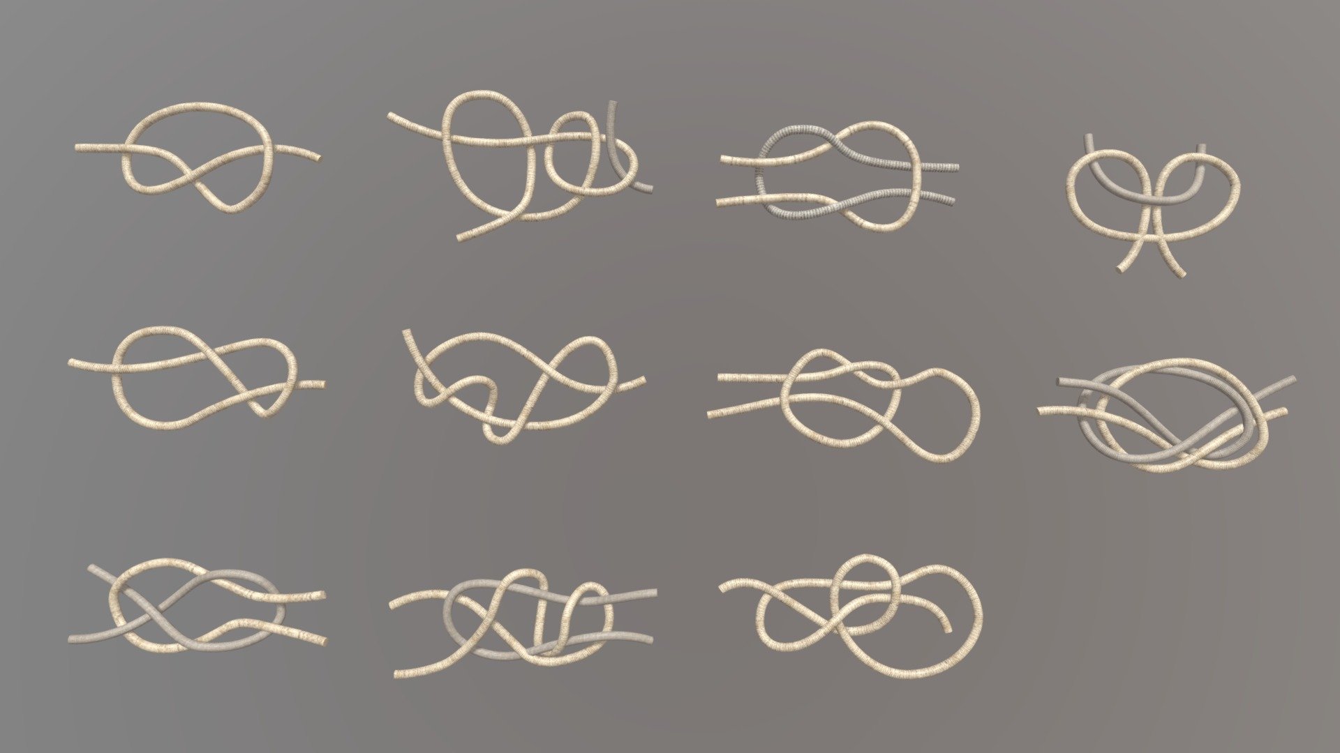 Strong Rope Knot 1 - Buy Royalty Free 3D model by JAN1 LAB ...