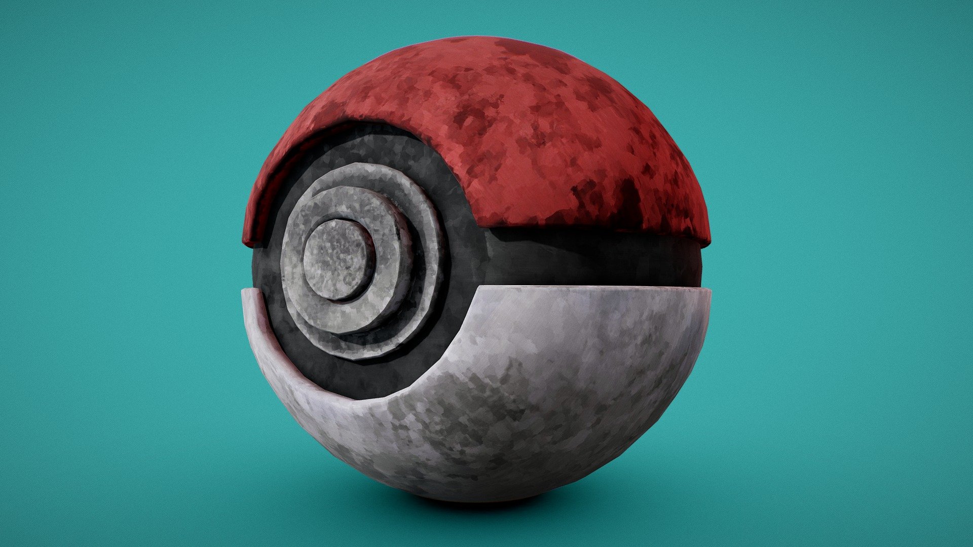 Pokeball Stylized - Download Free 3D model by Samantha Michelson ...