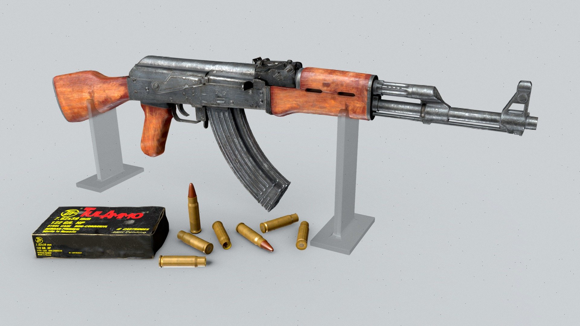 AK-47 - Buy Royalty Free 3D model by pozo3d [546d6a2] - Sketchfab Store