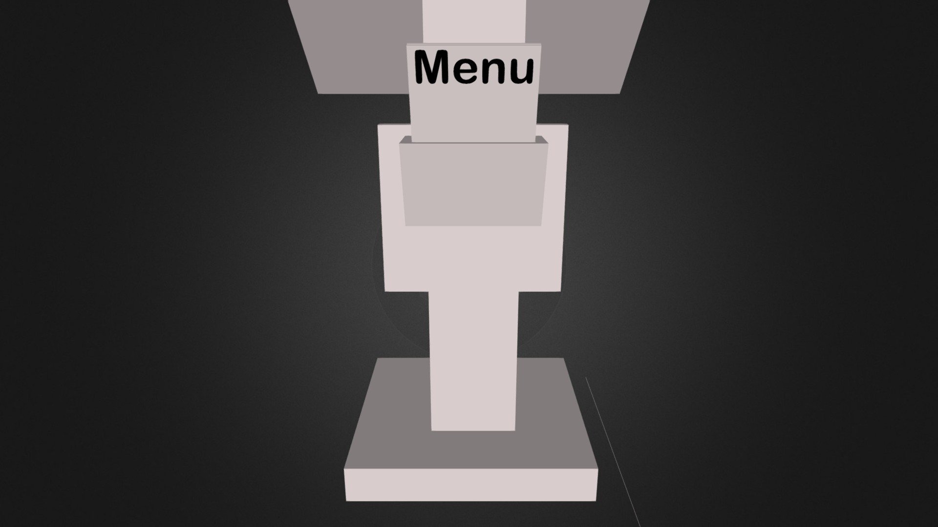 menu stand - 3D model by branddevagent [546d957] - Sketchfab