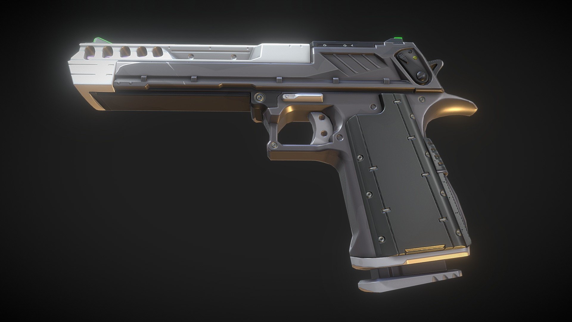 Heavy Pistol - Buy Royalty Free 3D model by Luke Huie (@luke.huie ...