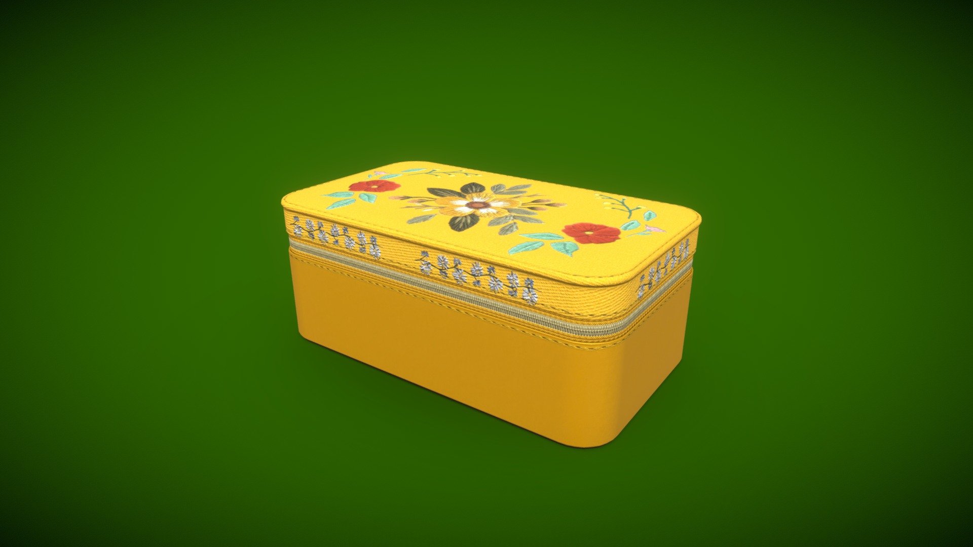 Bicolors Travel Jewelry Box Yellow - 3D model by Blue (@p.jitendra1893 ...