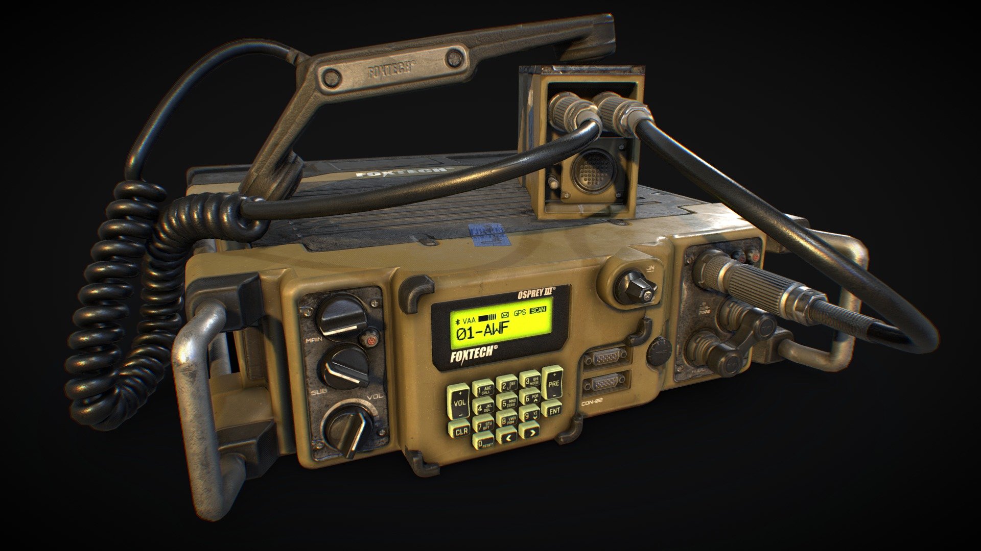 Military Radio (High Quality Game Ready Asset) - 3D model by TrickyEgor ...
