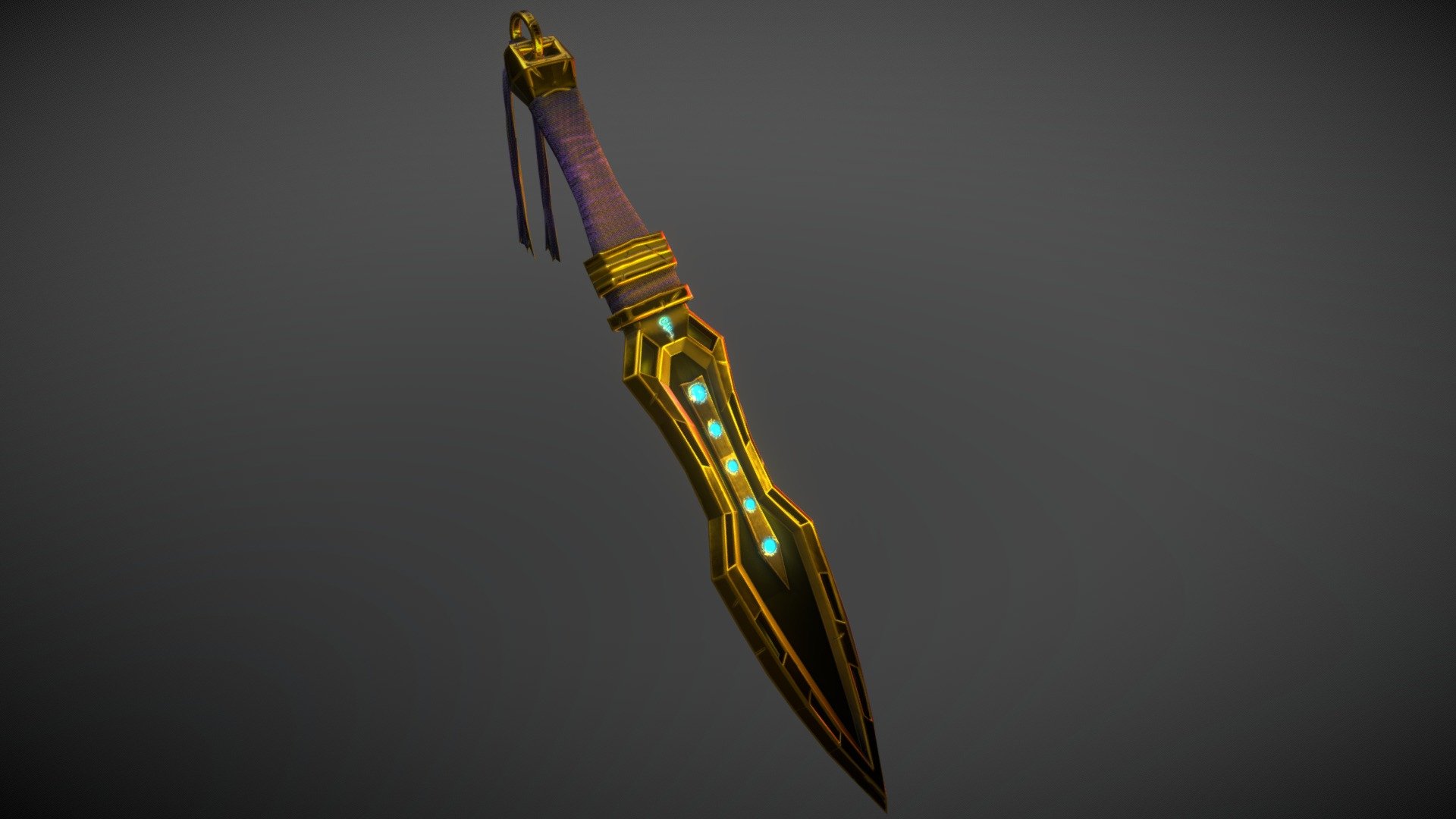 Low Poly Stylized Dagger - 3D model by Michael Joyce (@MJGD) [547469b ...