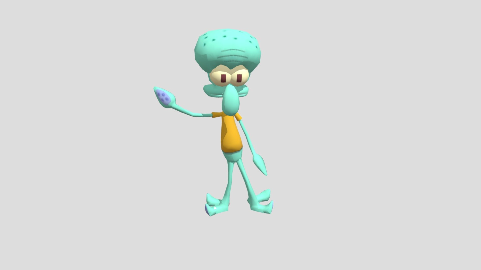 Squidward Dancing - Download Free 3D model by 3D by Renato (@3dbyrenato ...