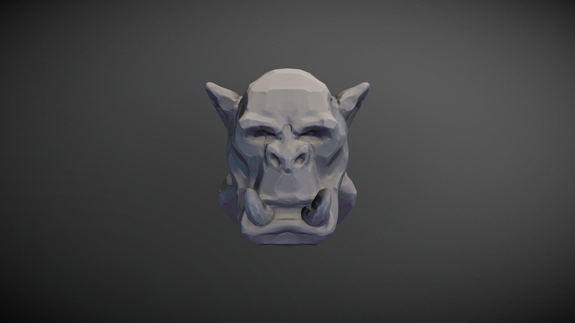 Orc Statue - 3D model by glacieredpyro [5475127] - Sketchfab
