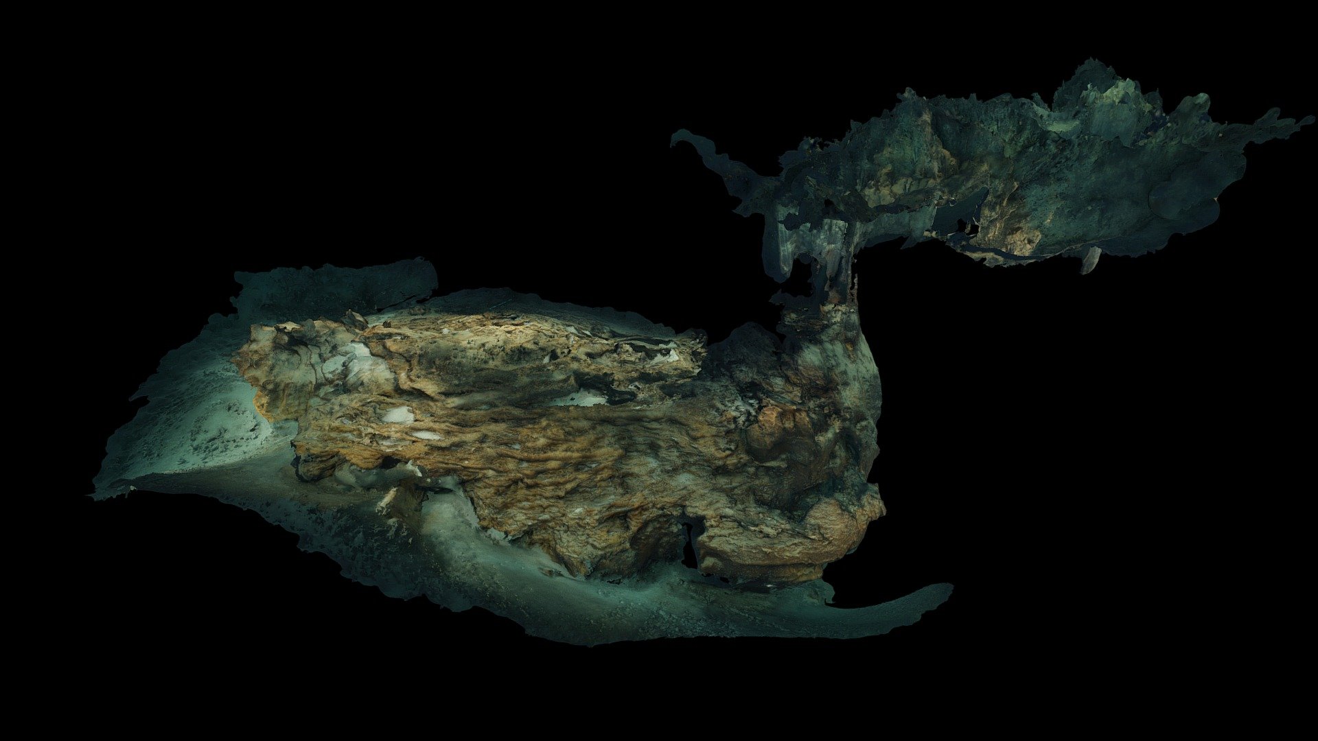 Rock platform & Stalactites in Bel Torrente Cave - 3D model by Bifrost ...