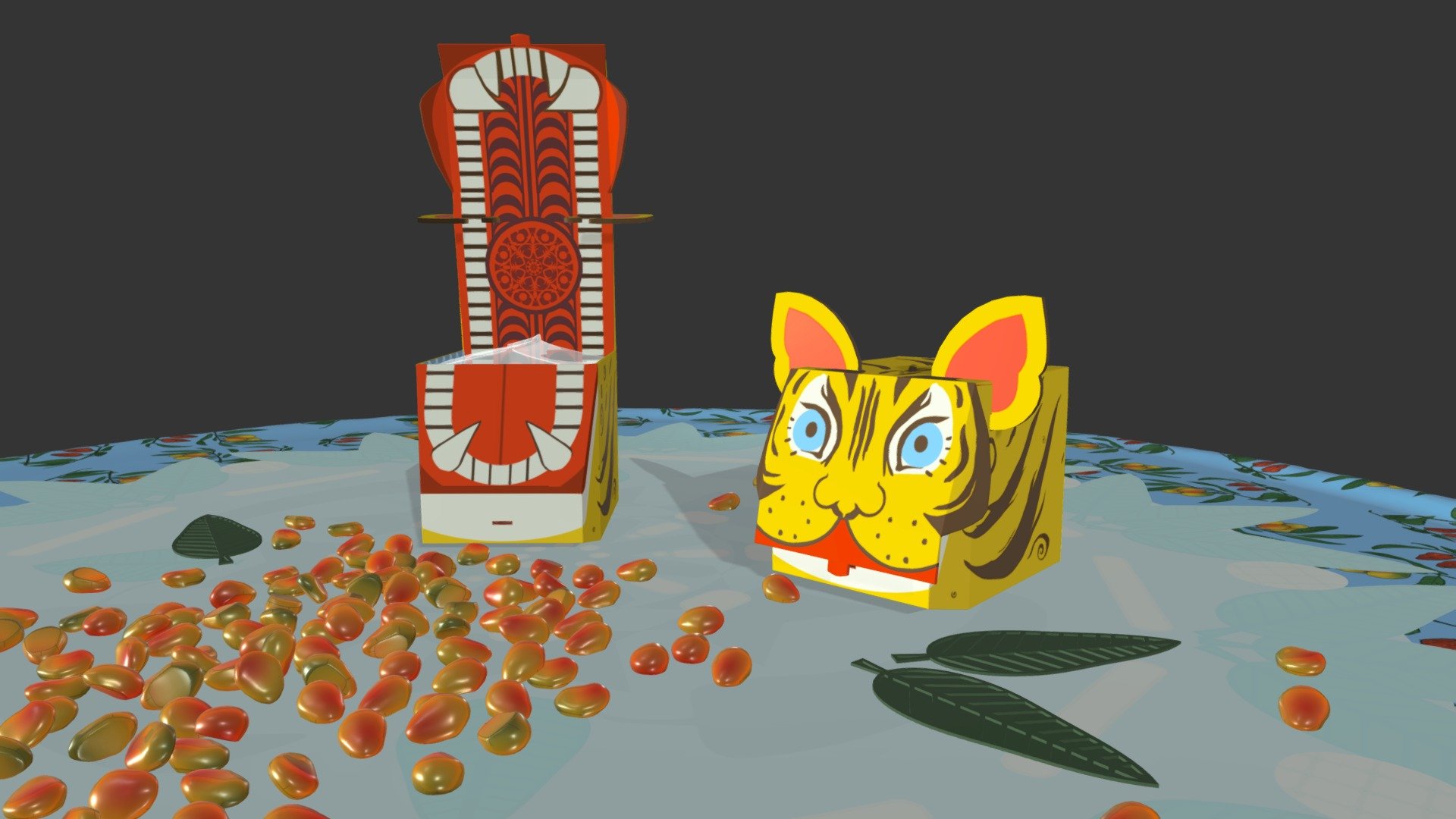 Tiger Bites Candy - 3D model by aranellone [5479853] - Sketchfab