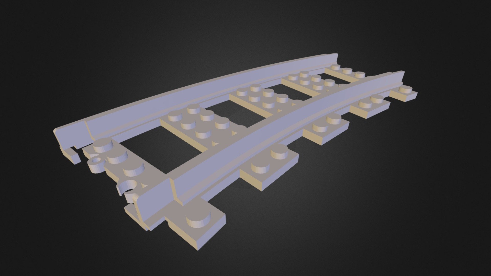 Lego train tracks - 3D model by lanilabs [547ad78] - Sketchfab