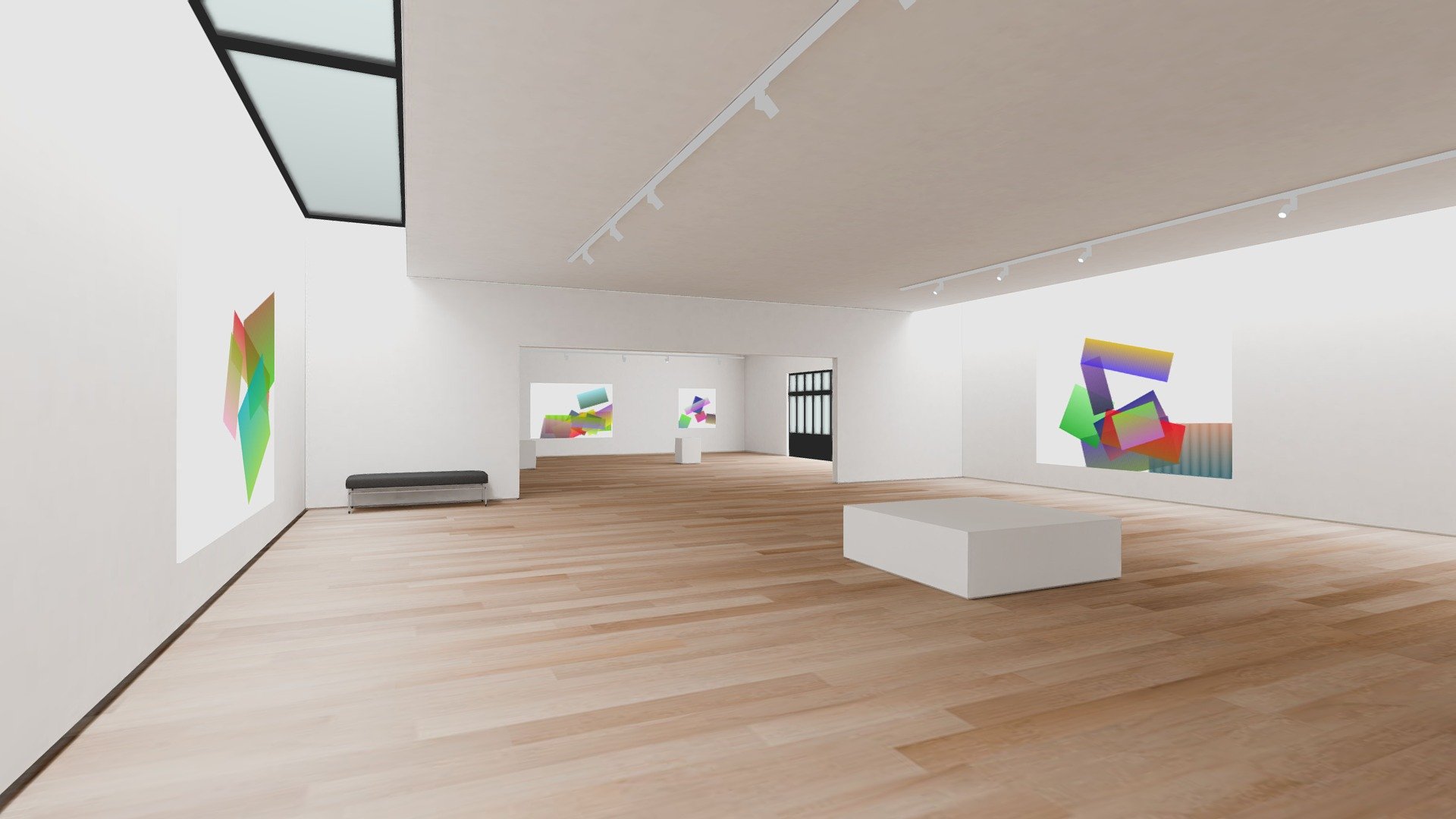 VR Modern Art Gallery | Baked - 3D model by Spazio Silvestre (@spazio ...