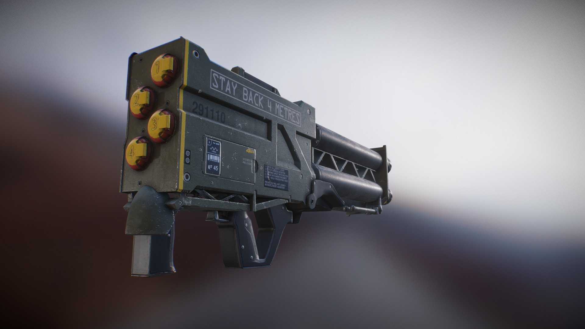 Rocket launcher - 3D model by vbaguirov [547c284] - Sketchfab