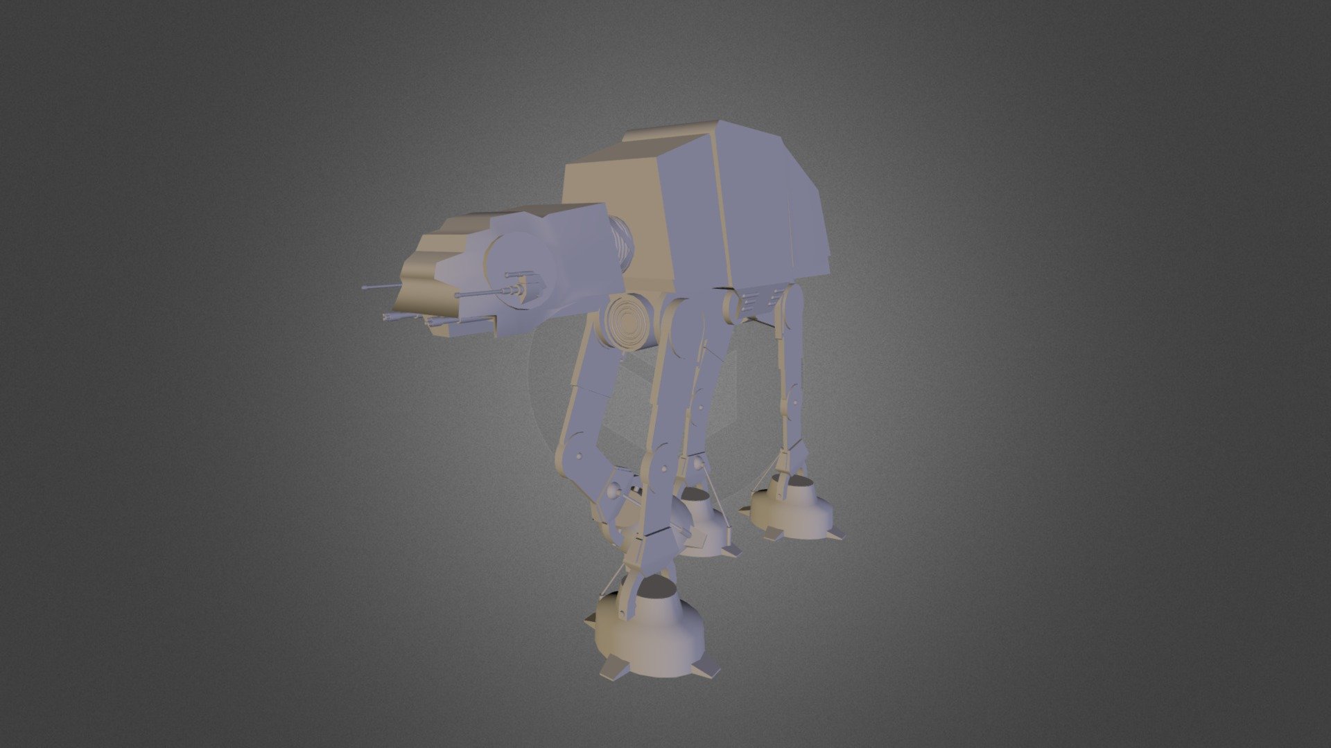 AT-AT Version 1 - 3D model by Tony Reser (@TonyReser) [547d517] - Sketchfab