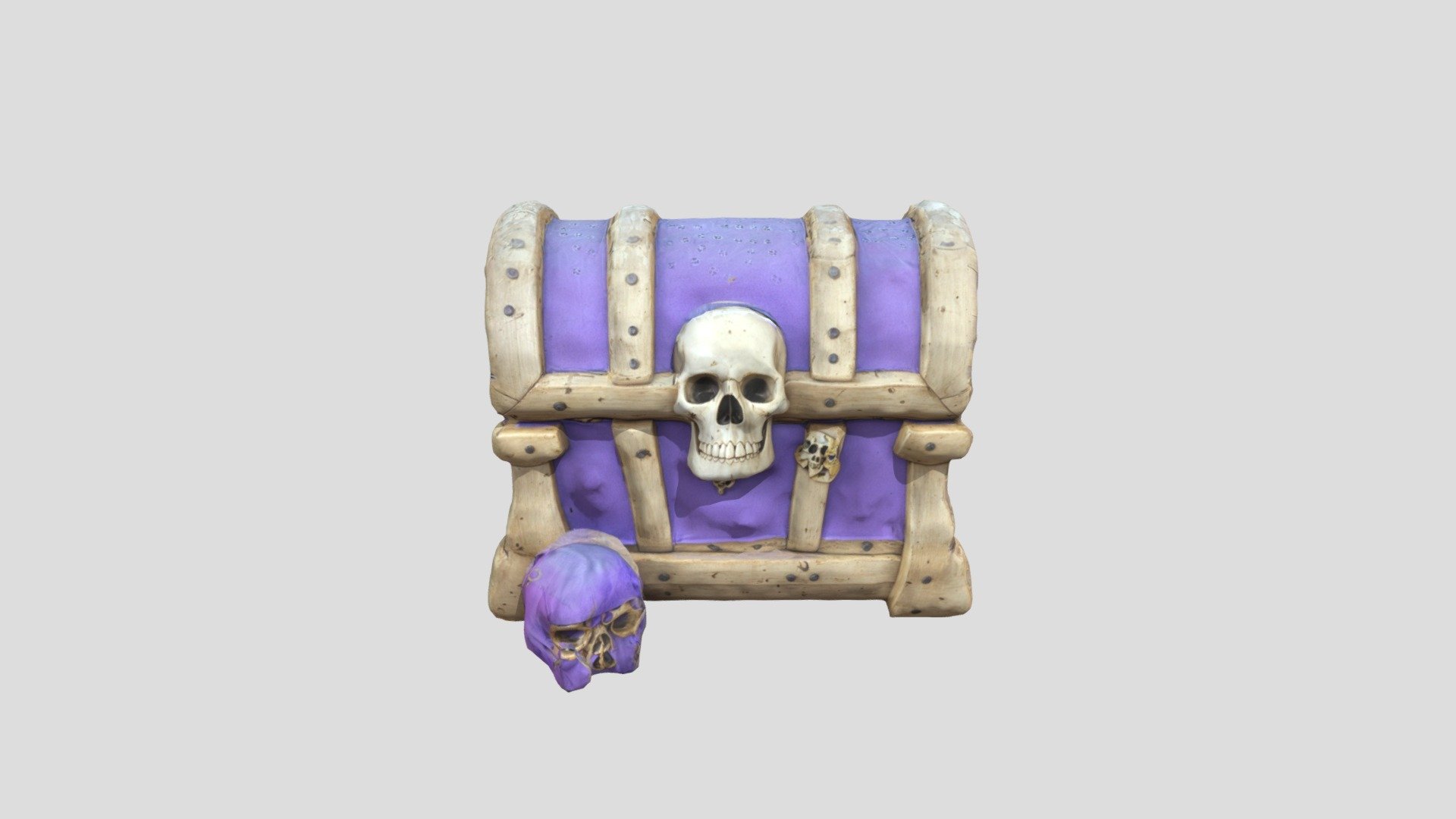Treasure chest skull - Download Free 3D model by capfocuspro [5482092 ...