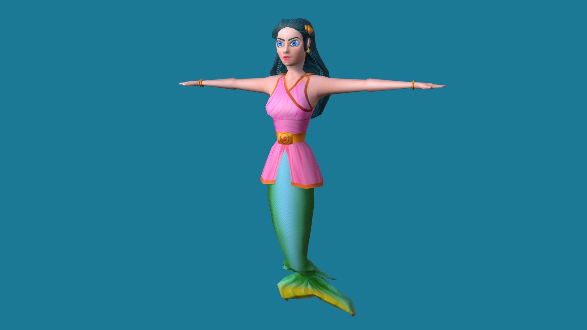 Mermaid - 3D model by Daniel_L (@Daniel.Lune) [54827f2] - Sketchfab