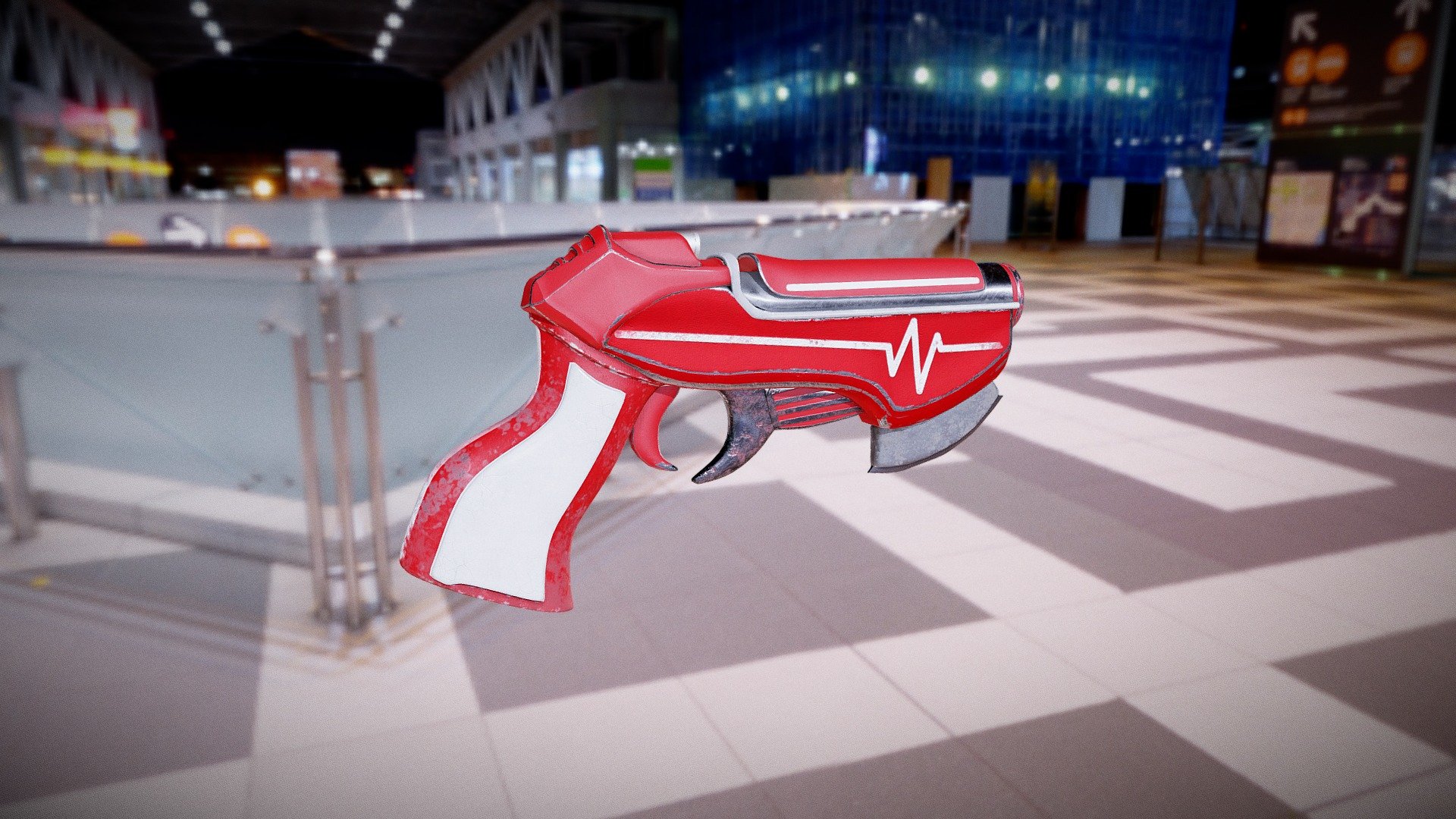 Retro Toy Gun - 3D model by Bynez [548780a] - Sketchfab