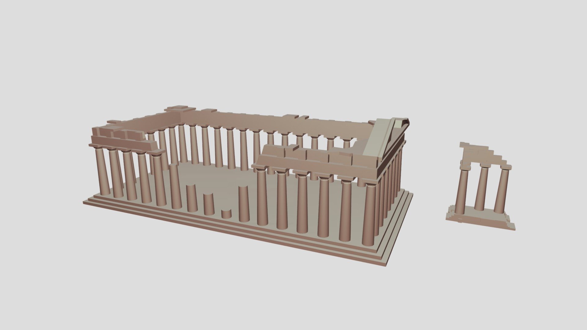 Greek Parthenon - 3D model by paolapica [5488f90] - Sketchfab