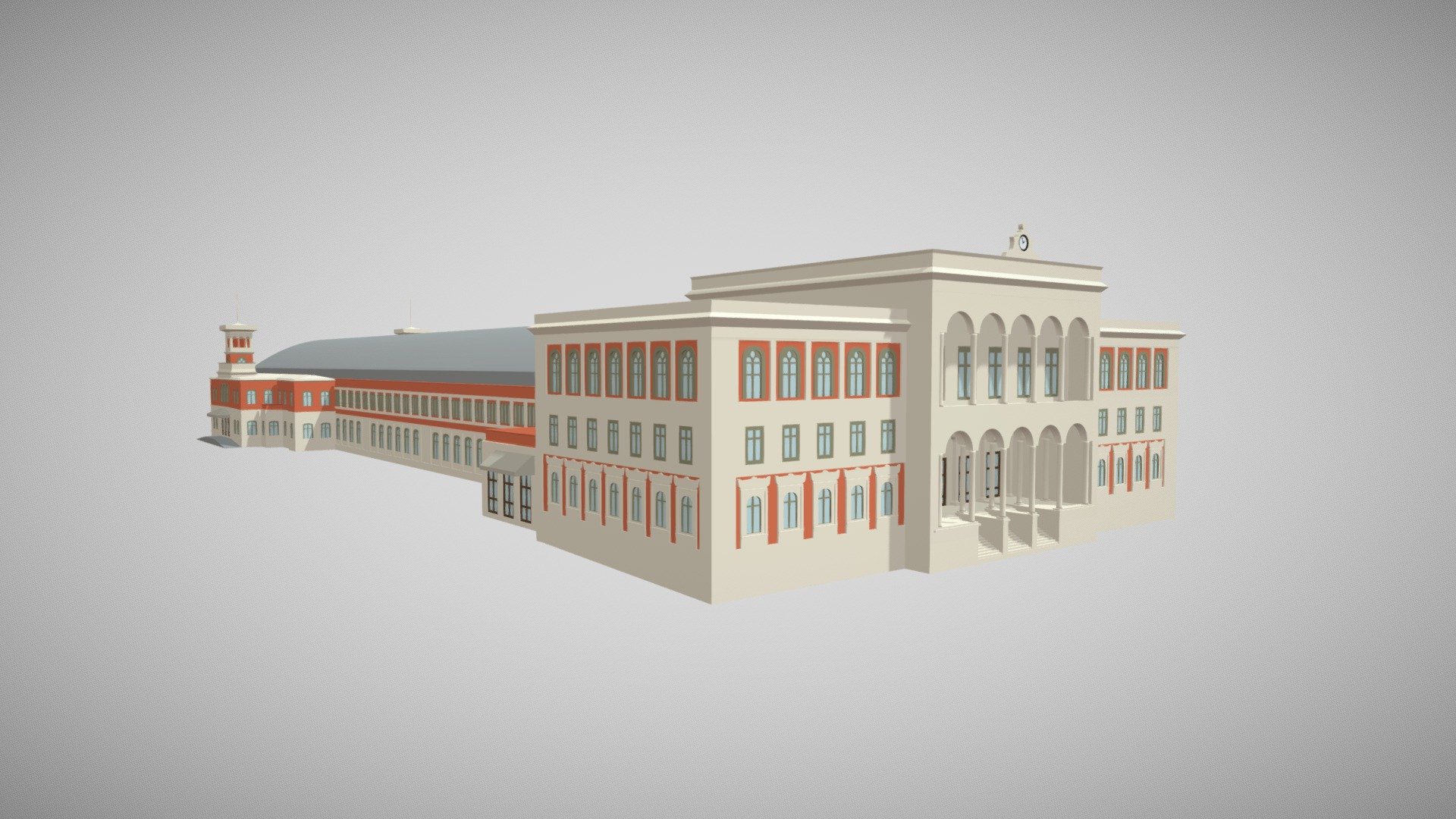 Railway Station - Download Free 3D model by Th3004 (@Thun300.4d ...