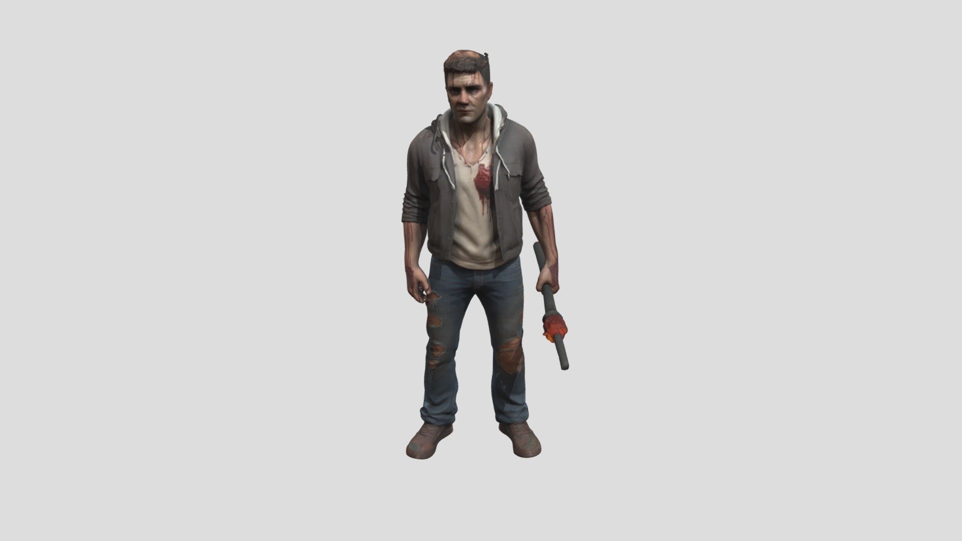 Male character for a horror video game - 3D model by FrandProductions ...