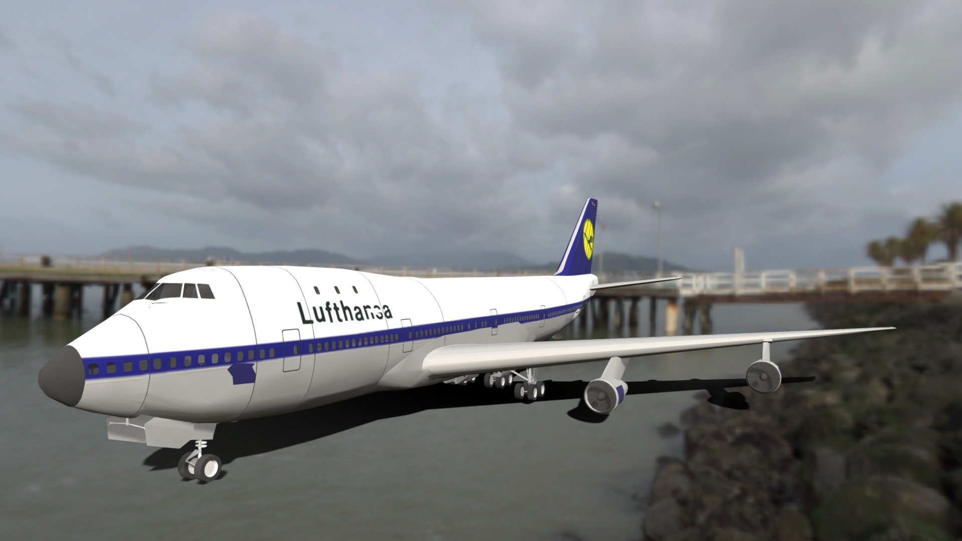 boeing 747 lufthansa - Download Free 3D model by zairiq-123 [548a43a ...