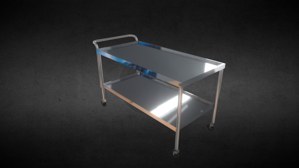 Table With Wheels - 3D model by clobo [548a62c] - Sketchfab