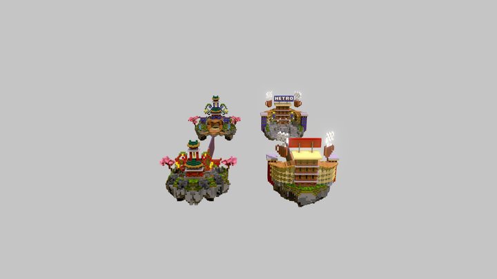 Minecraft-build 3D models - Sketchfab