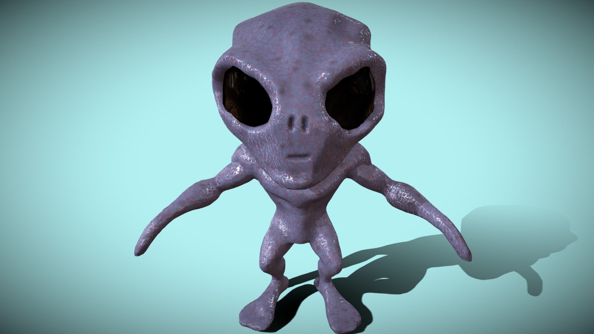 Alien with Big Eyes - Buy Royalty Free 3D model by The Scan Man ...