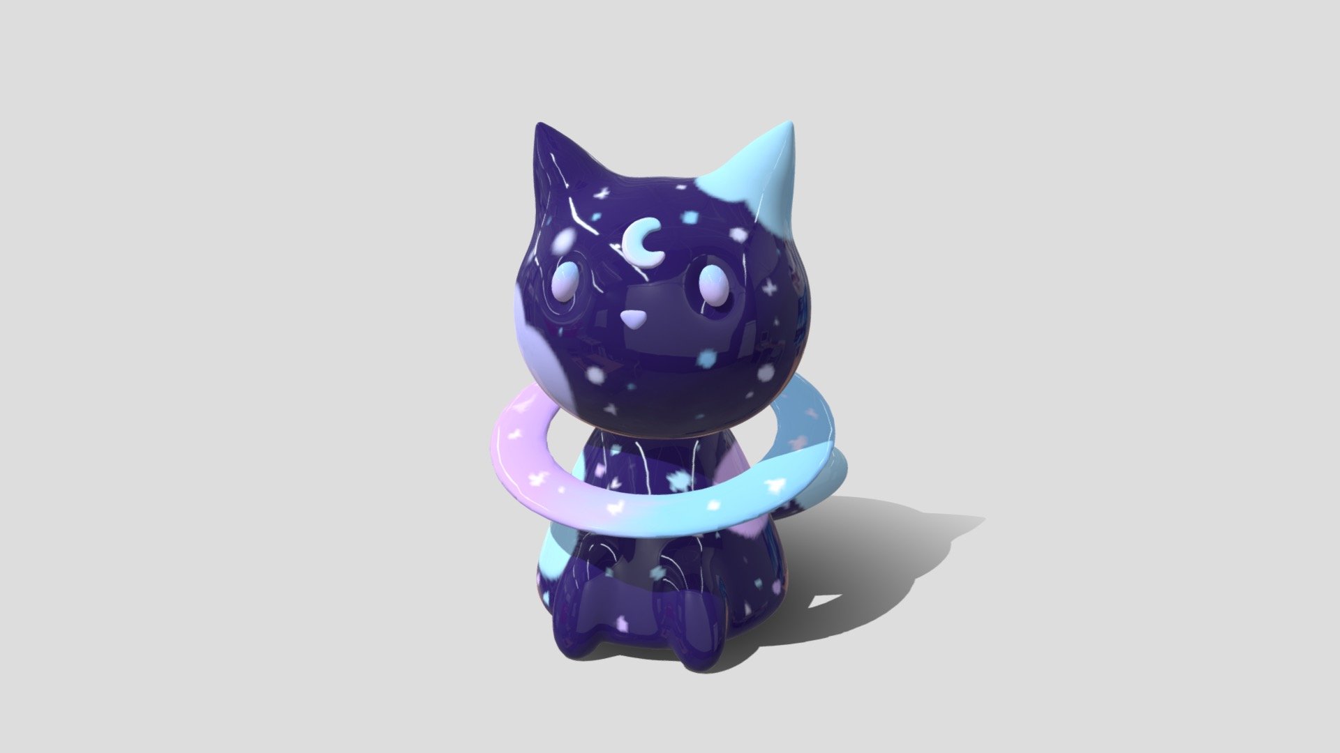 MoonCat - Download Free 3D model by purida958744ppm [5490839] - Sketchfab