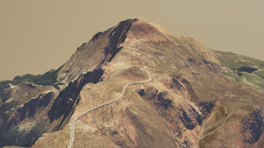 Mappa Fisica Di Pikes Peak Rocky Mountain National Park, Colorado, Map