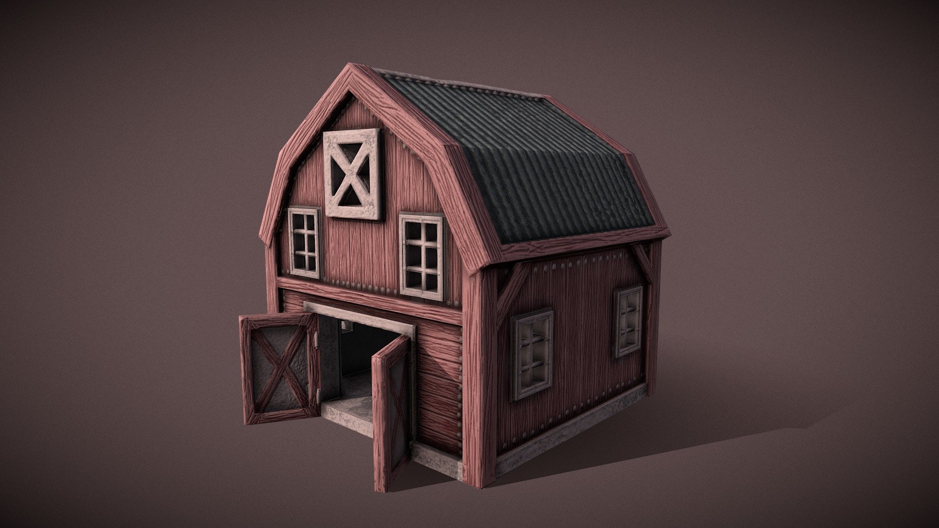 barn - 3D model by 3d mini (@xelopi) [5491779] - Sketchfab