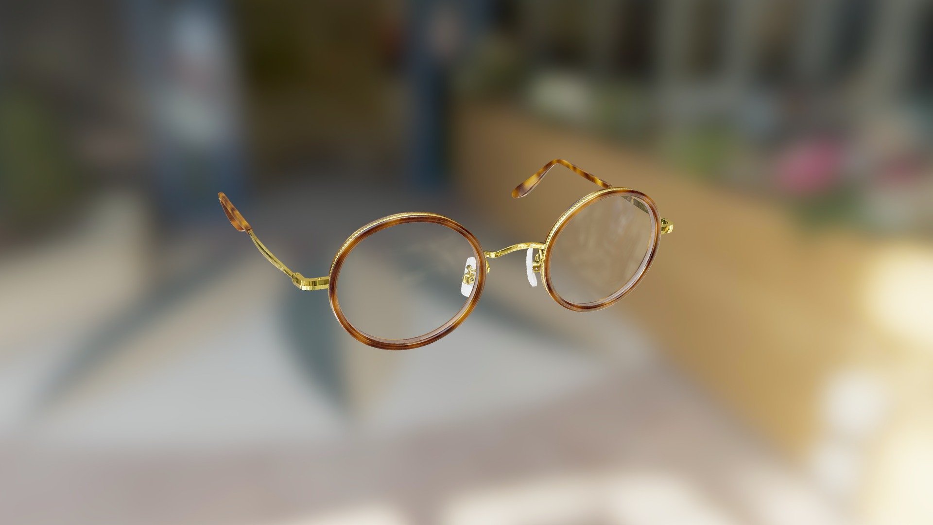 Generic Medium Rounded Glasses (Brown) - 3D model by VirTry Teams ...