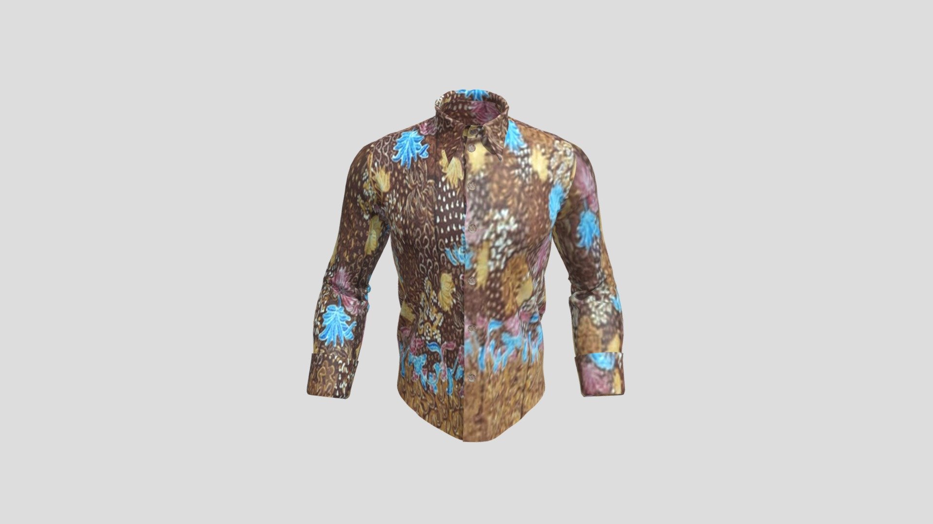 Kemeja Batik - Download Free 3D model by 19n40012 [549957a] - Sketchfab