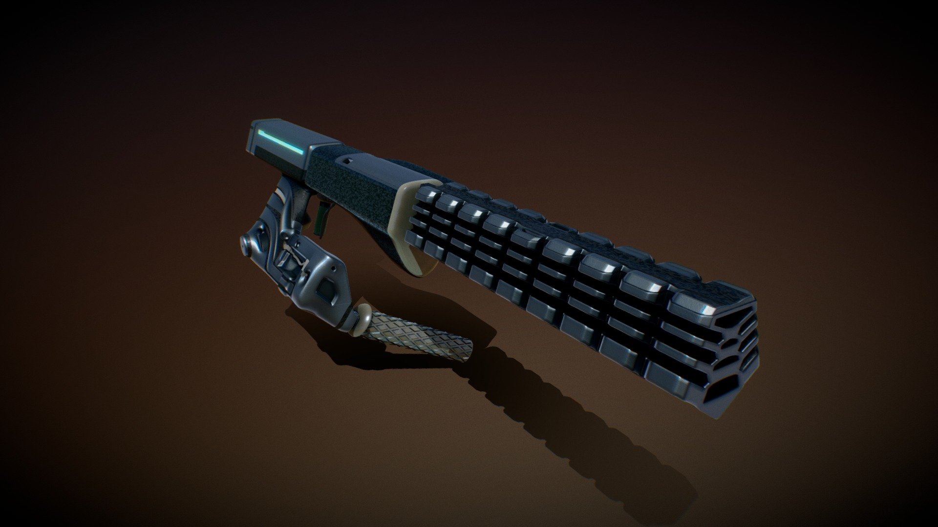 Rail Gun - 3D model by TRYFIELD [549b87c] - Sketchfab