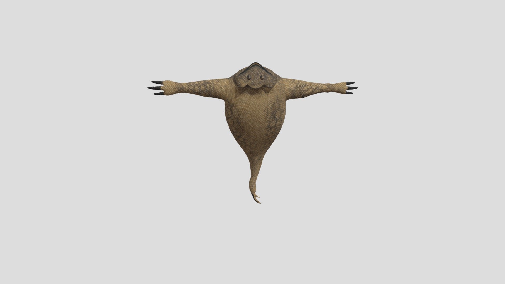 Two-clawed & Long-tailed monster - 3D model by futu7626 [549e7cf ...