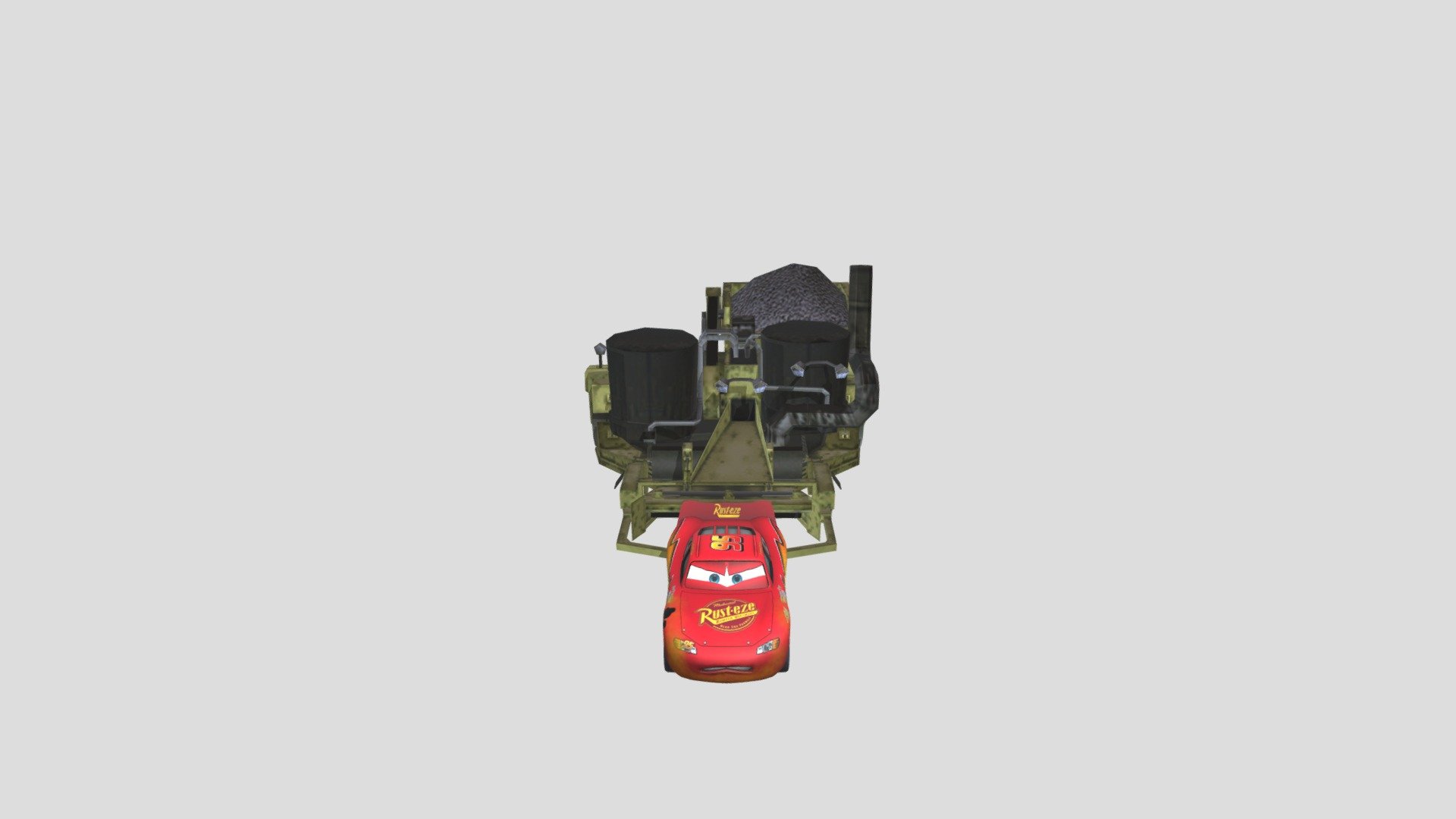 Bessie And Lightning McQueen - Download Free 3D model by kylewithem08 ...