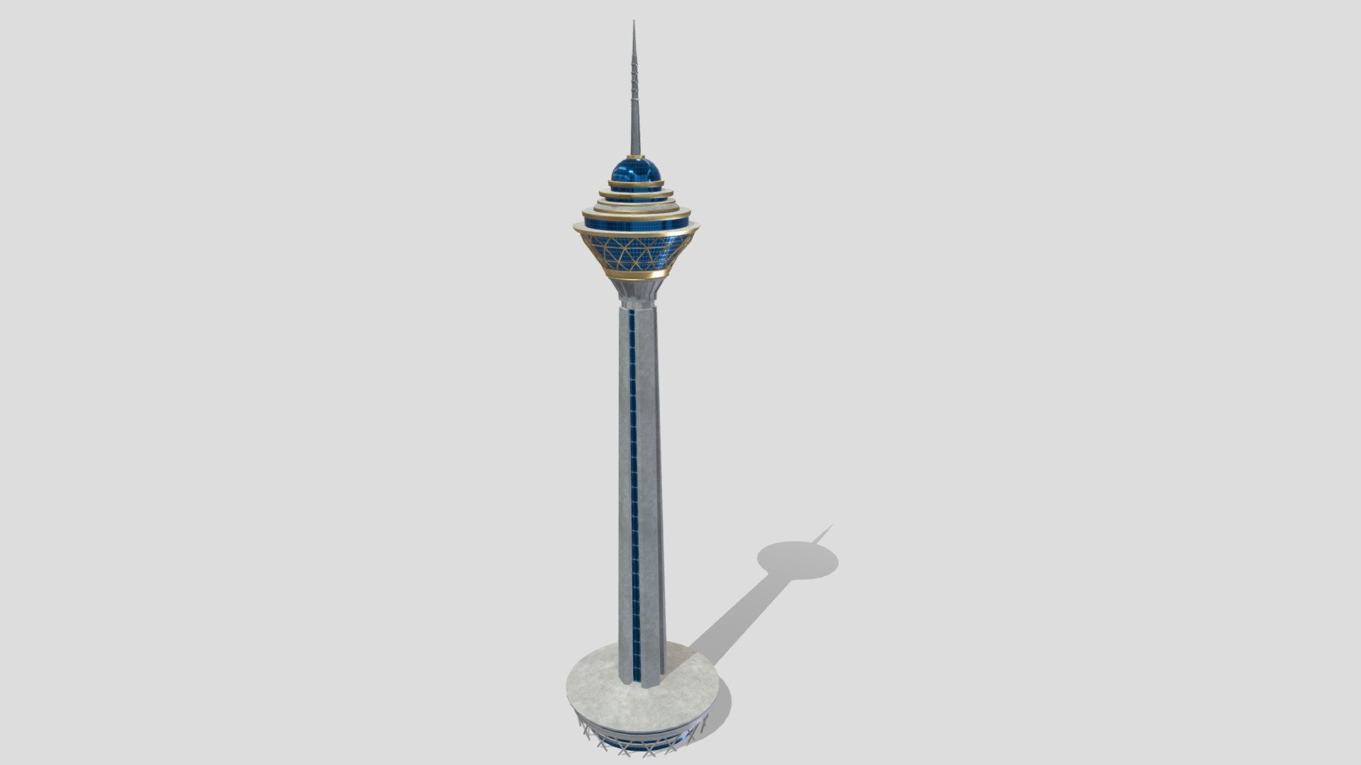 Milad Tower - Download Free 3D model by MHKstudio [54a1f6f] - Sketchfab
