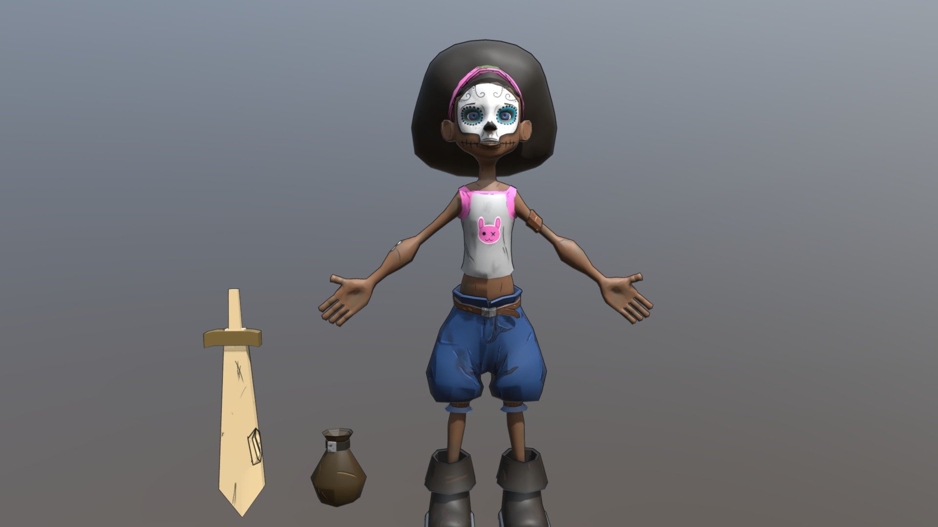 Character Test_1 - 3D model by Mark.I.B [54a2de1] - Sketchfab