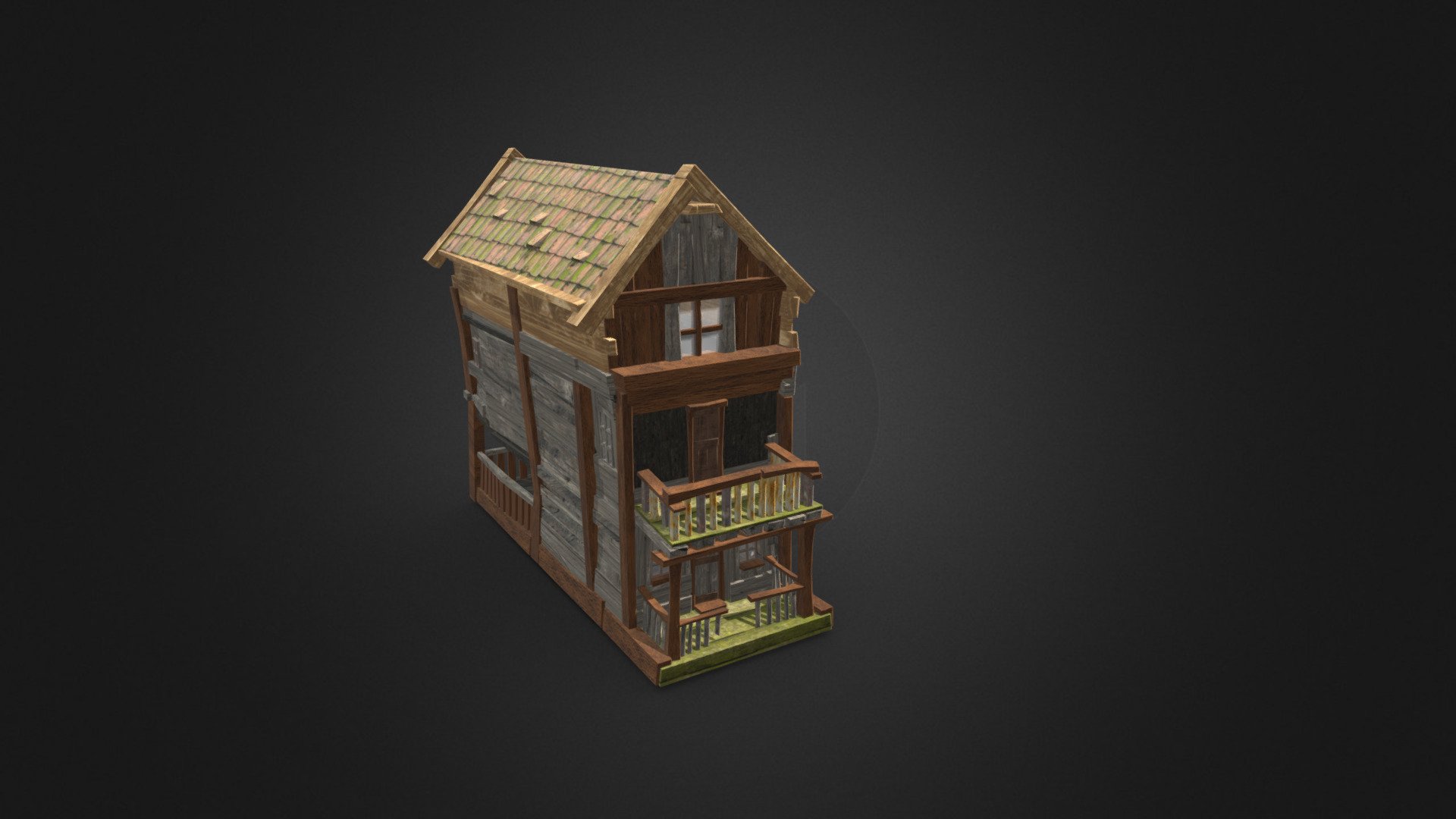 Stylized Wood House With Interior - Download Free 3D model by Pedro de ...