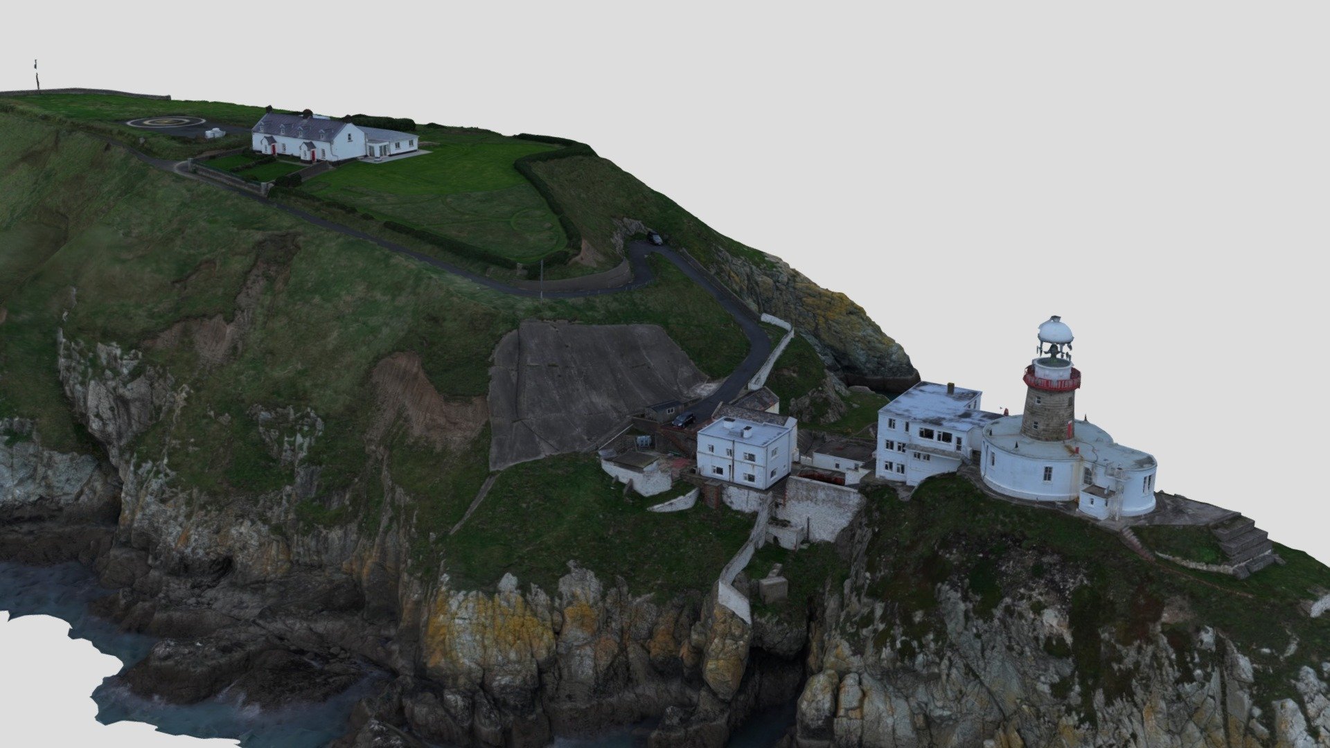 Baily Lighthouse - 3D model by Artstew Aerial (@artstewaerial) [54a3e71 ...